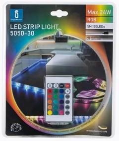 Aigostar - LED RGB Stmívatelný pásek 5m LED/24W/12/230V IP65 + DO