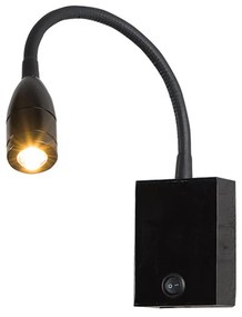 Zambelis H32 nástěnné LED svítidlo matně černé, 3W, 3000K, 20cm