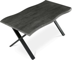 Jídelní stůl HT-F4316 GREY, mdf, šedý dub (160 x 90) cm Šedá