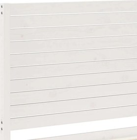 Prodloužený rám postele bez matrace bílý 90 x 210 cm masiv 3309296