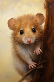 Plakát - Myška na větvi