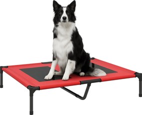 PawHut Psí Kotec pro Venkovní Spaní - Psí Postel, Psí Pohovka, Pelíšek pro Domácí Zvířata, Kočičí Postel Coffee-Red 92 x 76 x 18 cm | Aosom