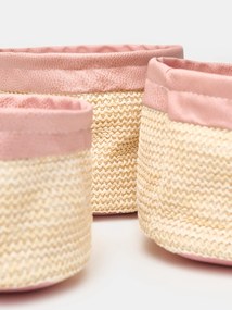 Sinsay - Sada pletených košů na ukládání 3 pack - vícebarevná