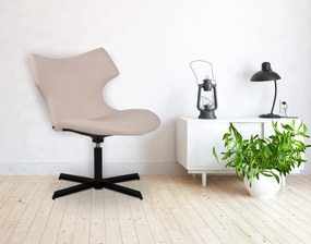 Relaxační křeslo Welland umělá kůže – krémová