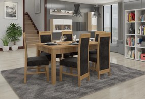 ADRK Furniture Sada stolu s židlemi RODOS 57 SE-ROD-57-C-B127