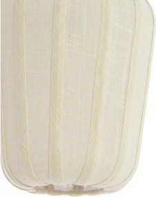 Bílé závěsné svítidlo s textilním stínidlem ø 10 cm Bibury – Light &amp; Living