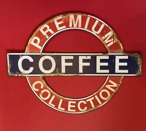 Plechová retro cedule Premium Coffee