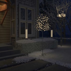 Vánoční strom 220 LED teplé bílé světlo třešňový květ 220 cm - Default Title