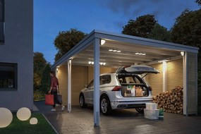 P 94519 Park + Light LED venkovní nástěnné svítidlo Ikosea IP44 50x203mm 3000K 5,6W 12V antracit umělá hmota - PAULMANN