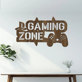 dřevo života Dřevěná dekorace GAMING ZONE Zvolte rozměr (cm): 60x35, Zvolte barvu dekoru: Ořech