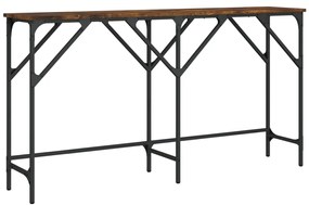 vidaXL Konzolový stolek kouřový dub 140 x 29 x 75 cm kompozitní dřevo
