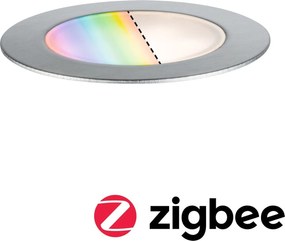 P 94751 Plug & Shine LED zemní svítidlo Smart Home Zigbee Floor RGBW samostatné svítidlo IP67 RGBW 2W ocel - PAULMANN