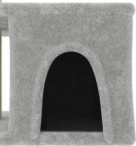 Škrabadlo pro kočky se sisalovými sloupky světle šedé 48 cm 171787
