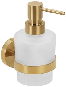 Sapho X-ROUND GOLD dávkovač mýdla 200ml, mléčné sklo, zlato mat XR103GB