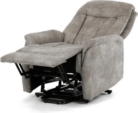 Polohovací křeslo šedé, elektrické TV-Q8575 GREY3