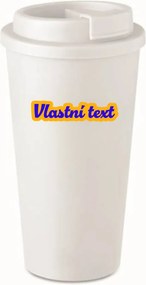 Personalizovaný cestovní termohrnek s vlastním textem s obrysem