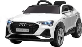 HOMCOM dětské elektrické autíčko 12V elektrické autíčko Audi E-tron elektrické autíčko s dálkovým ovládáním, bezpečnostní pásy, hudba (MP3/USB/TF), d…