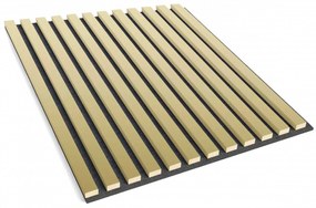3D dřevěný panel na plsti 60x60 - zlatá