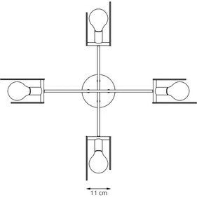 Lustr na lanku SKIVA 4xE27/15W/230V černá/béžová