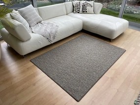 Kusový koberec Alassio hnědý Kulatý 100 cm průměr