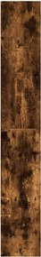 Knihovna kouřový dub 80 x 30 x 189 cm kompozitní dřevo 3314673
