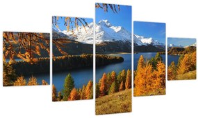 Obraz - Podzim v Alpách (125x70 cm)