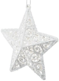 Plastová vánoční ozdoba 11,5 cm Star – Dakls