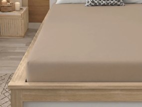 Prostěradlo z mikrovlákna MICROVELLE béžové 90x200 cm