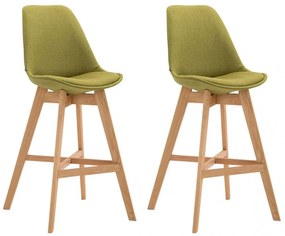 Bhm germany Barová židle Cane (SET 2 ks), zelená