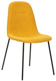 OnaDnes -20% Žlutá látková jídelní židle Marckeric Renne