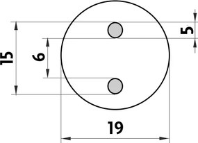 Nimco Toaletní WC kartáč BORMO černá - BRC 11094W-90