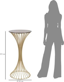 Designový odkládací stolek Xylander 50 cm zlatý