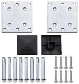 vidaXL Marketos Zahradní plot WPC 353 x 106 cm šedý