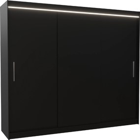 ADRK Furniture Posuvná skříň s LED osvětlením ANTOS 250 SW-ANT-B-250+L-V371