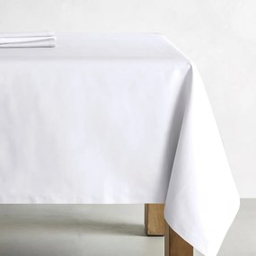Prem Bavlněný hotelový ubrus MARVIN se saténovou vazbou, hladká jednobarevná bílá, 140x140cm (čtverec)