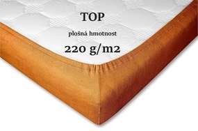 Dadka Froté prostěradlo karamel B  Froté prostěradlo karamel 90x200x20 cm