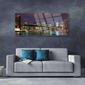 Plexisklo-obraz Most Architektura Město 125x50 cm