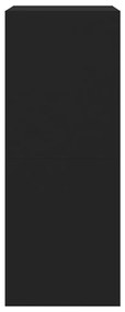 Botník se 2 výklopnými zásuvkami černý 80 x 42 x 108 cm - Default Title