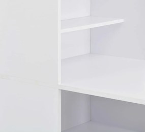vidaXL Barový stůl se skříní 115 x 59 x 200 cm [280227] Barva: Bílo-hnědá