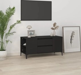 vidaXL TV skříňka 102x44,5x50 cm kompozitní dřevo [819609] Barva: Černá