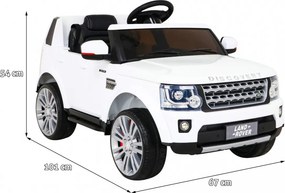 Ramiz Land Rover Discovery elektrické auto pro děti bílé SUV + dálkové ovládání