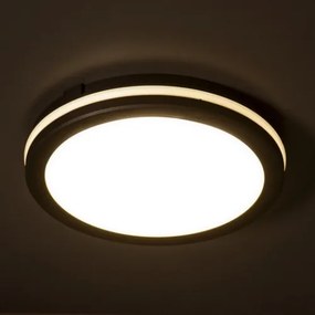 LED svítidlo Kanlux BENO ECO 20W CCT O B černé 20W 3000K/4000K/6500K IP65 38383