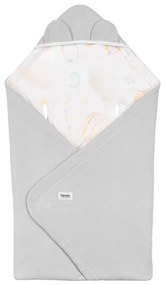 Lionelo - Zavinovačka do autosedačky TRAVEL SWADDLE 90x90 cm Grey Baloon