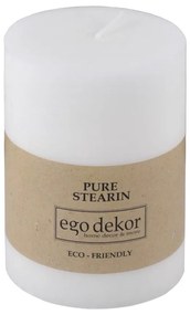 Bílá svíčka Eco candles by Ego dekor Friendly, doba hoření 37 h