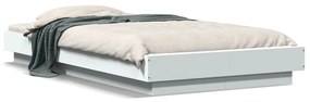 Rám postele s LED osvětlením bílý 90 x 190 cm kompozitní dřevo