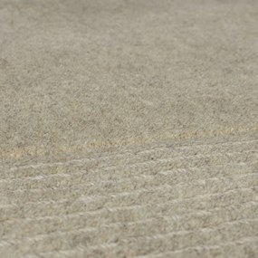 Flair Rugs, Kusový ručně tkaný koberec Tuscany Textured Wool Border Natural, 120x170, béžová, ložnice