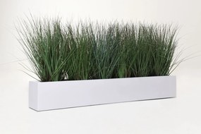 Balkonový truhlík FLOBO, sklolaminát, šířka 100 cm, bílý mat