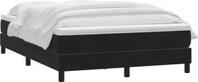 Box spring postel s matrací černá 160x210 cm samet 3315929