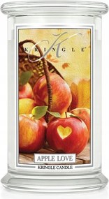 Apple Love – Kringle Candle – velká svíčka se dvěma knoty (624 g)