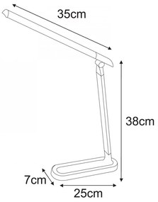 Stolní lampa K-MT-206 BLACK z řady NIKO